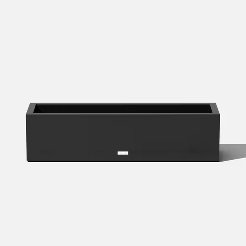 Block Series Window Box 36 In. Black Plastic Planter 7445017761767| eBay
