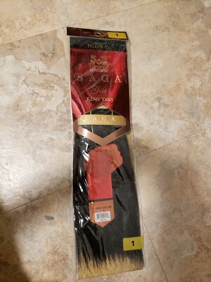 Shake-N-Go Saga Gold Remy Human Hair Yaky 10S" long Color #1 | eBay