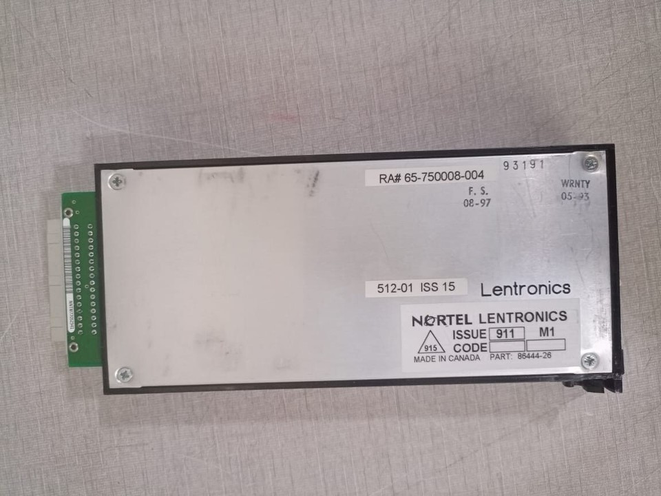 Nortel Lentronics Multiplexers B86444-26 4W VF E&M UNIT WITHOUT ...