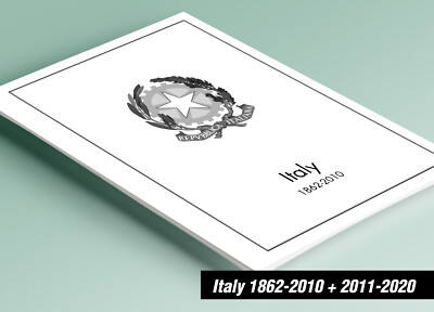 PRINTED ITALY 1862-2010 + 2011-2020 STAMP ALBUM PAGES (459 pages) | eBay