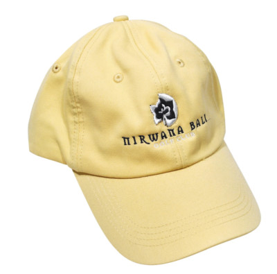 Nirwana Ball Golf Club Course Yellow Country Club Strap Hat | eBay