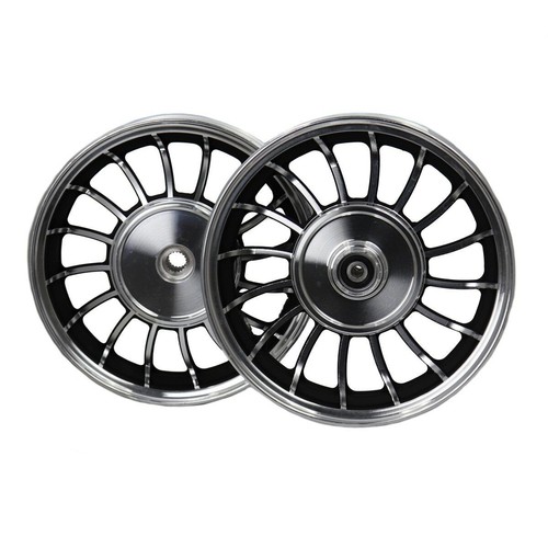 10" Front and Rear Aluminum Wheel Set For Retro Style 50cc Gas Scooters ...