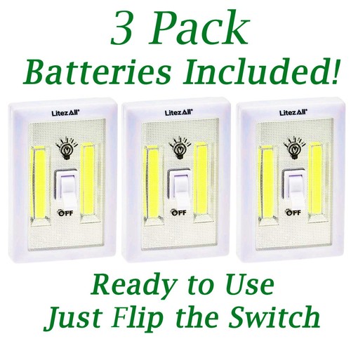 LED Night Light 200 Lumen COB LED Emergency Cordless Battery Powered ...