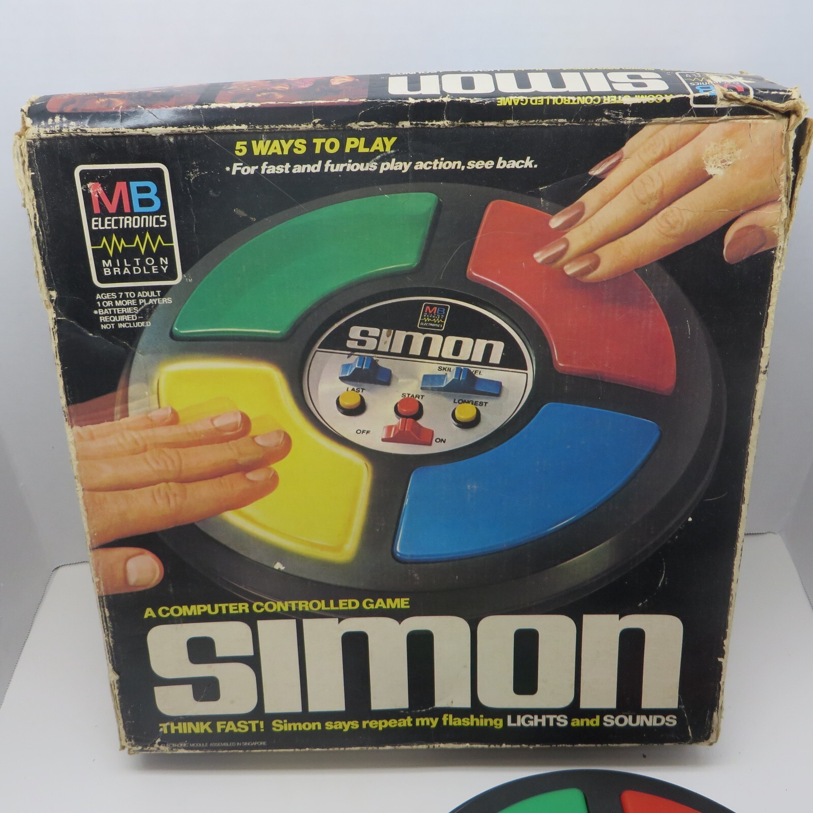 Simon Says Electronic Game Original Box AND Instructions AUTHENTIC 1978 ...