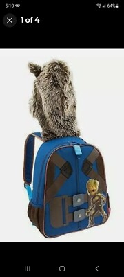 NWT Disney Groot Rocket Raccoon Backpack Guardians of the Galaxy NEW ...