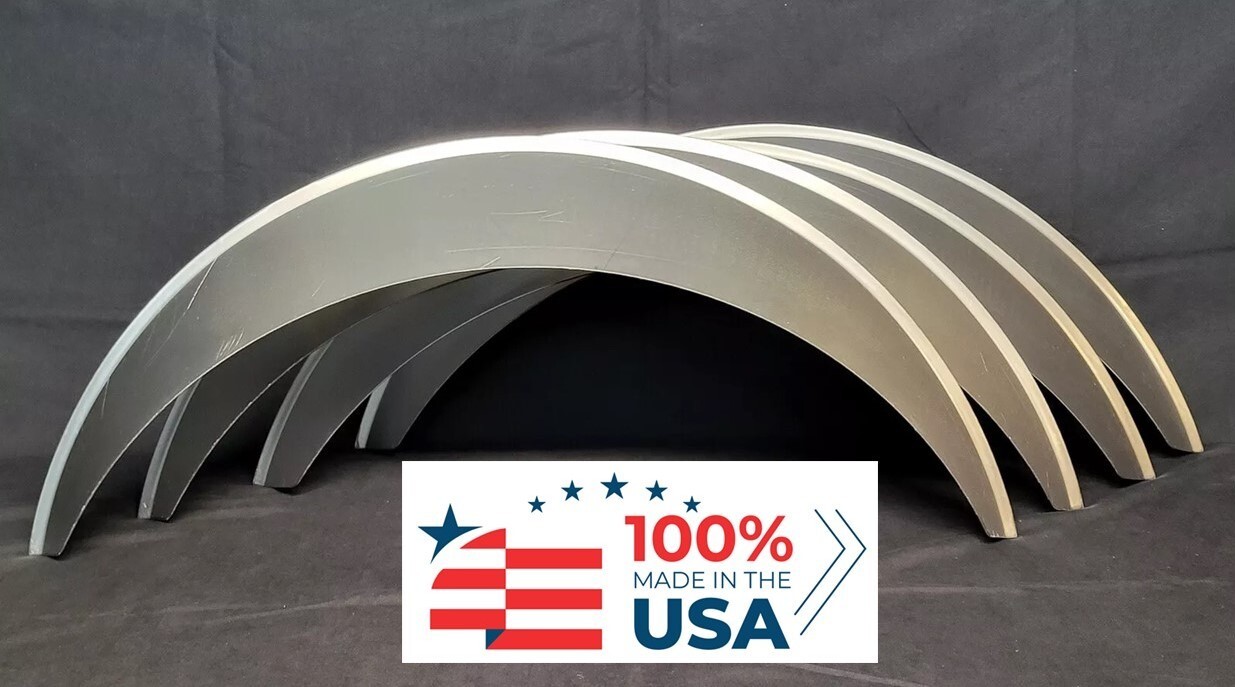 Universal Metal Fender Flares Style 4: 2.75" Wide, 4-piece set (hand ...