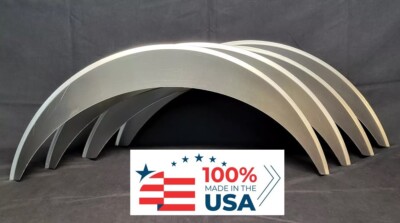 Universal Metal Fender Flares Style 4: 2.75" Wide, 4-piece set (hand ...