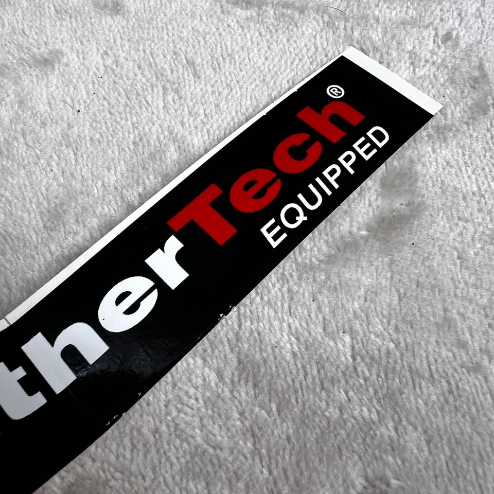 WeatherTech Stickers Decal Black Red Logo 2 Style Weather Tech Sold ...