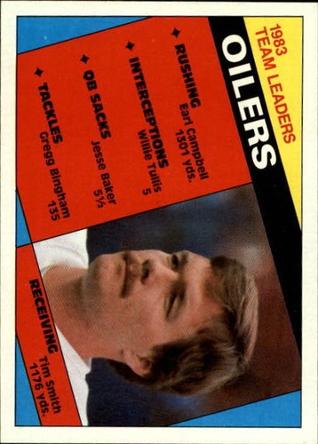 1984 Topps Football Card #73 Houston Oilers TL | eBay