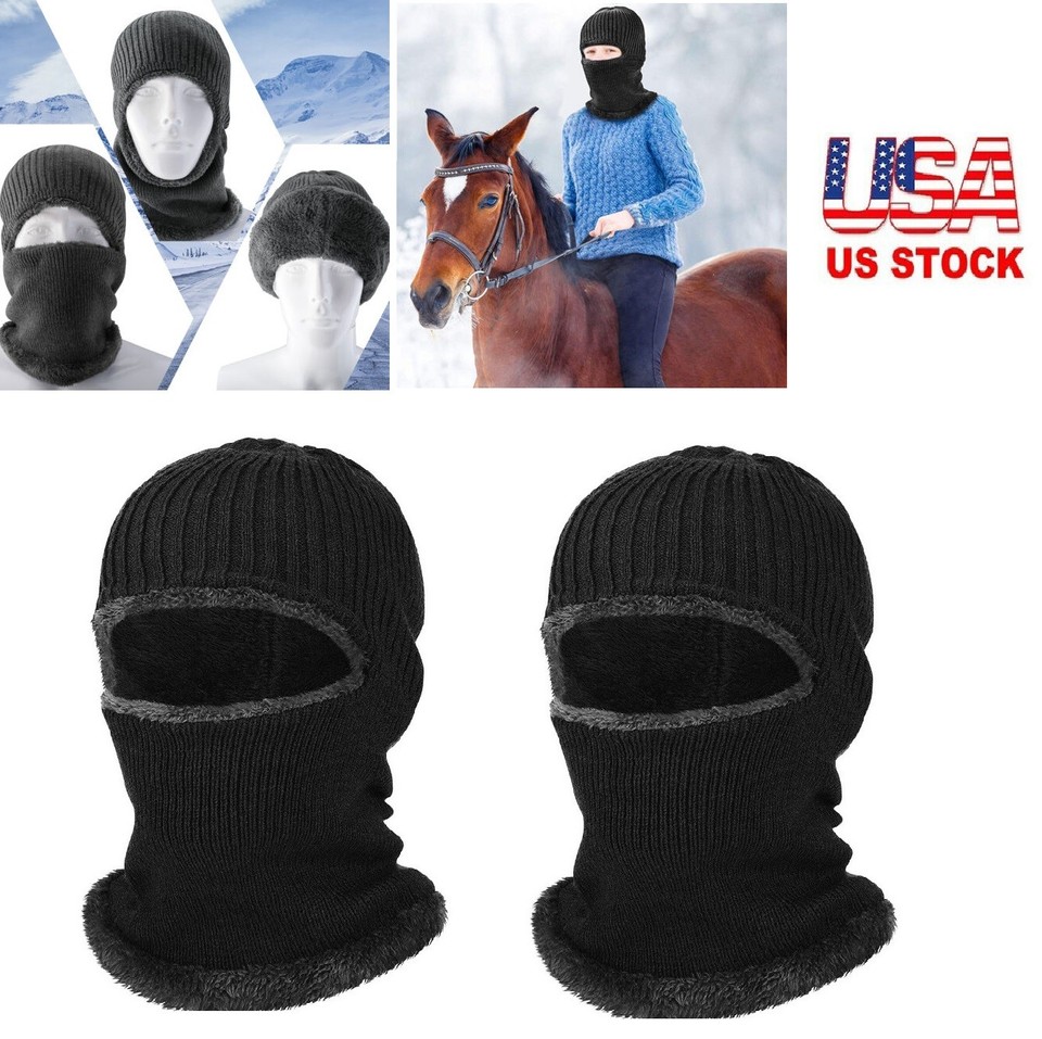 1/2x Winter Ski Masks for Men and Women Winter Knitted Full Face Mask ...