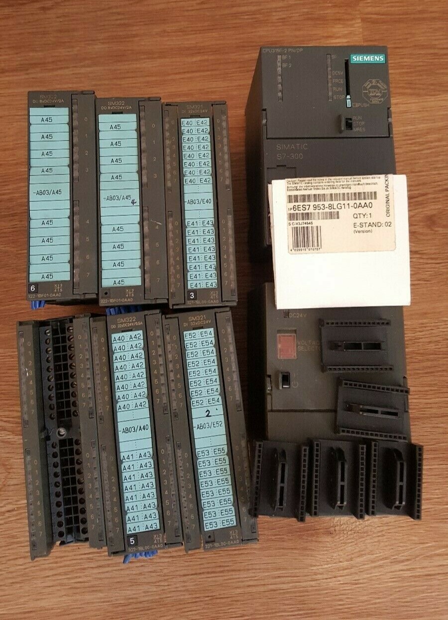 Konvolut Siemens Simatic CPU315F-2 PN Input Output Module SPS Steuerung ...