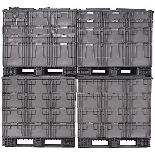 Plastic Straight Wall Storage Container Tote (24-Inch x 15-Inch x 7-1/2 ...