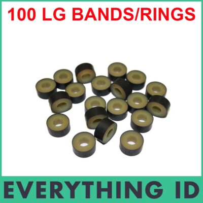 BAINBRIDGE LG BANDER RINGS BANDS 100 PACK JUMBO MARKING APPLICATOR ...