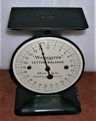 Vintage 1960's Era British Made WAYMASTER Letter Balance Scale 24OZs x ...