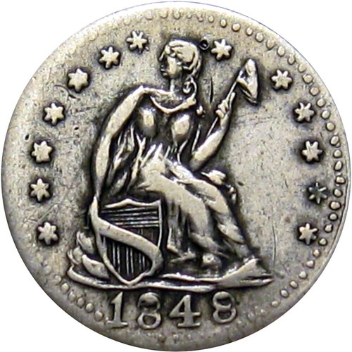 1848 Baltimore Maryland Merchant Token Benjamin Jury Half Dime ...