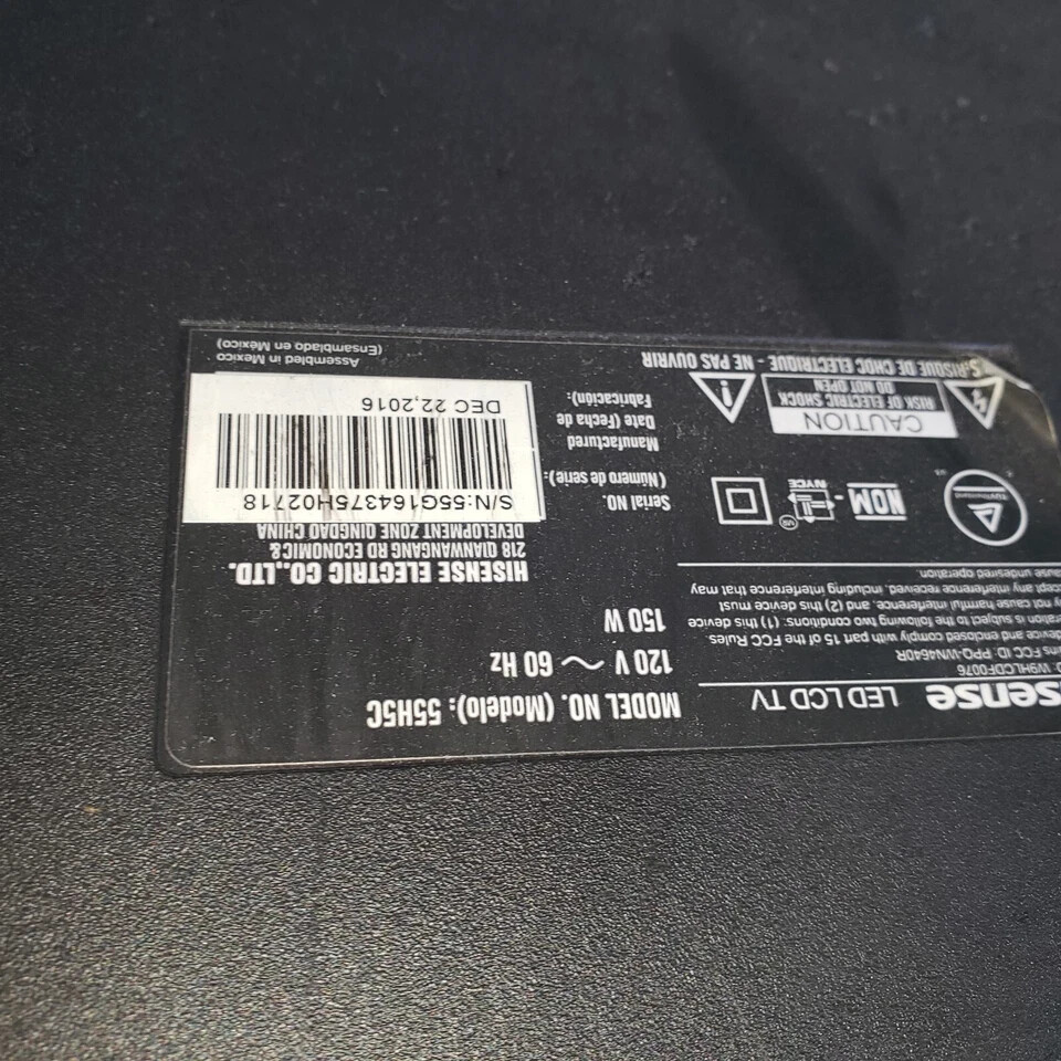 Hisense REPAIR PARTS KIT 55H5C | eBay