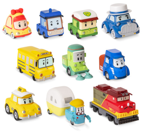 Robocar Poli Diecast Mini Car Toy Figurine Lot de 10 pièces Version 3 ...