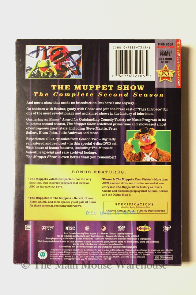 The Muppet Show Complete DVD Series Collection One Two & Three Season 1 ...