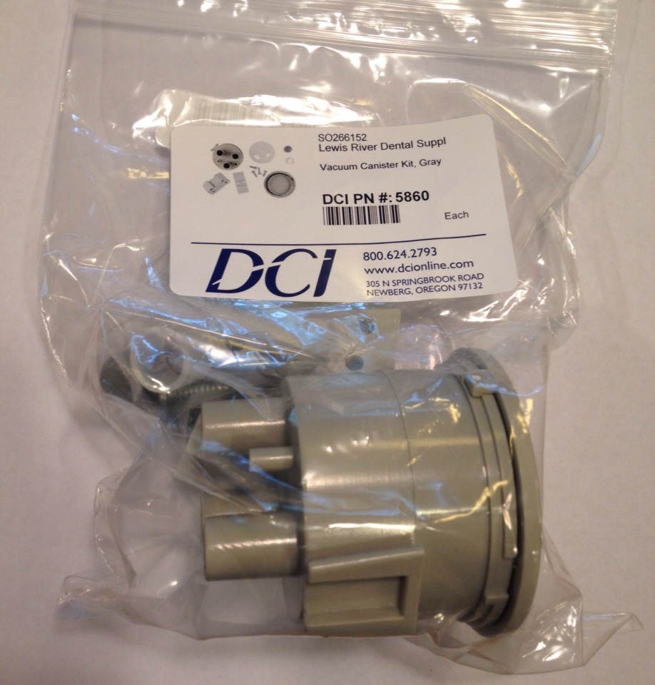 DCI 5860 Vacuum Canister, Bracket Mounted Dental Vacuum Trap | eBay