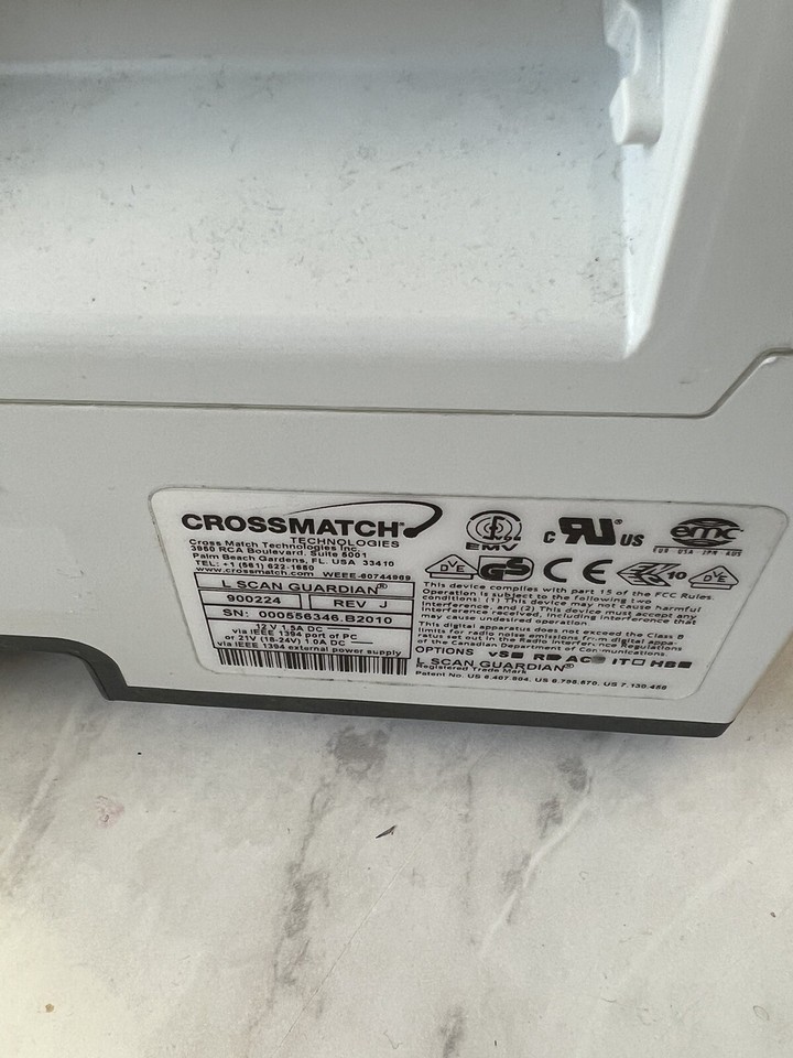 CrossMatch L Scan Guardian Fingerprint Scanner 900224 | eBay
