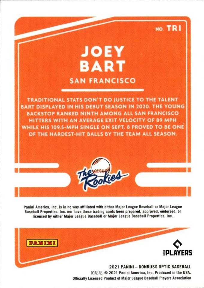 JOEY BART CARD #TR1 BUY ANY 2 ITEMS FOR 50% OFF B225R1S8P53 | eBay