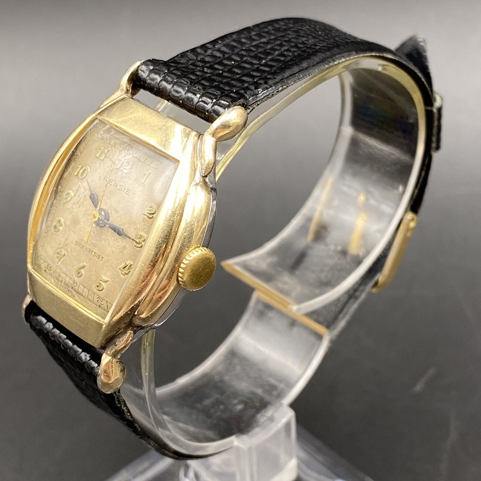 Vintage Rensie Shockresist Watch Swiss Mechanical 7 Jewels Deco Style ...