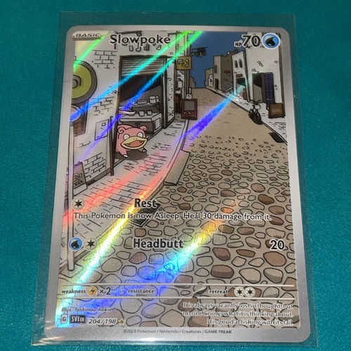Slowpoke - 204/198 - Holo Illustration Rare - Scarlet & Violet ...