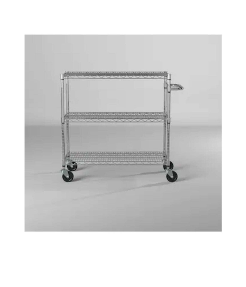 Trinity Eco Storage 3 Tier NSF Chrome Cart Open Box | eBay