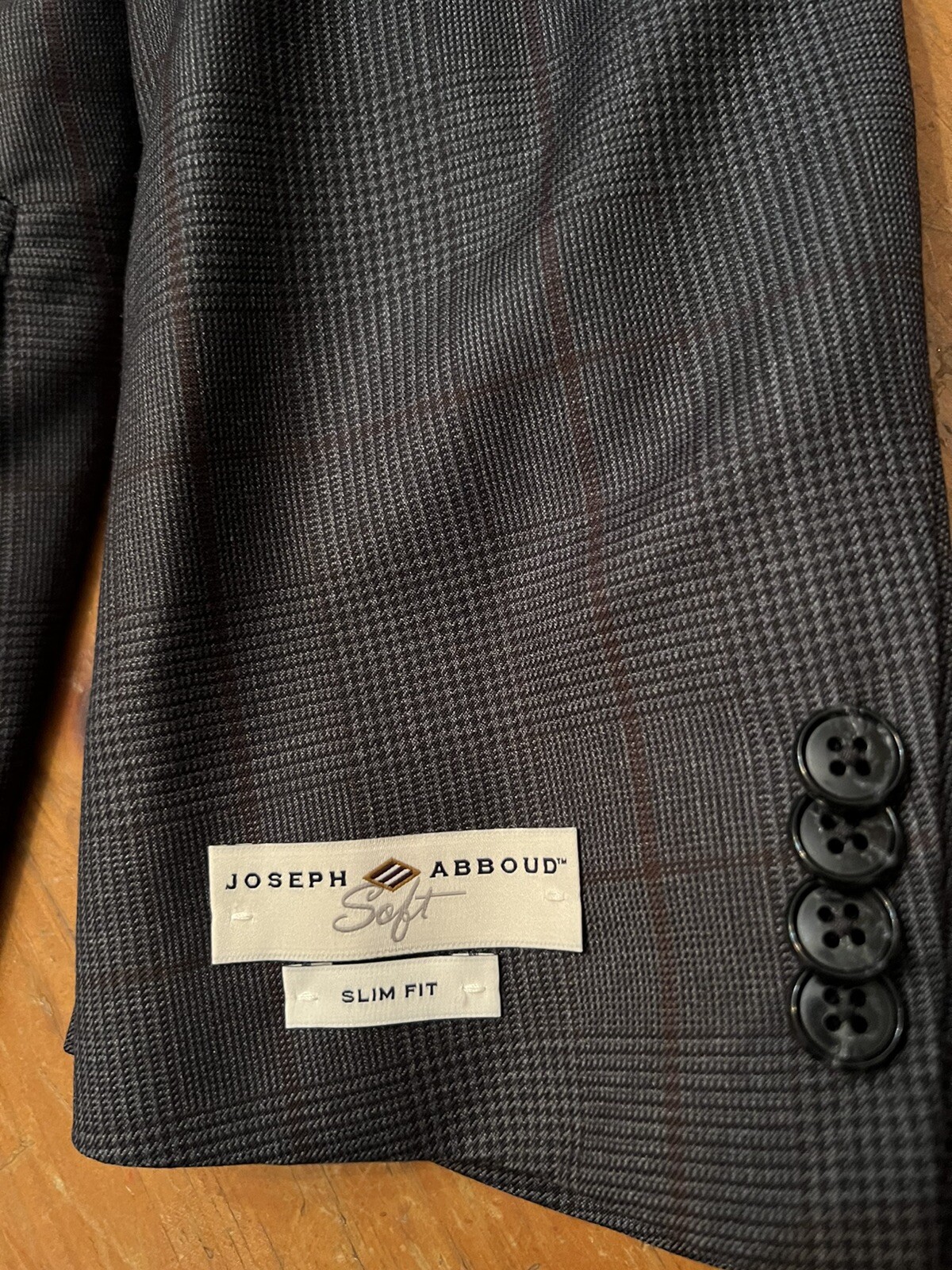 Joseph Abboud Made in USA 48R/42W, Wool suit, Slim Fit, charcoal ...