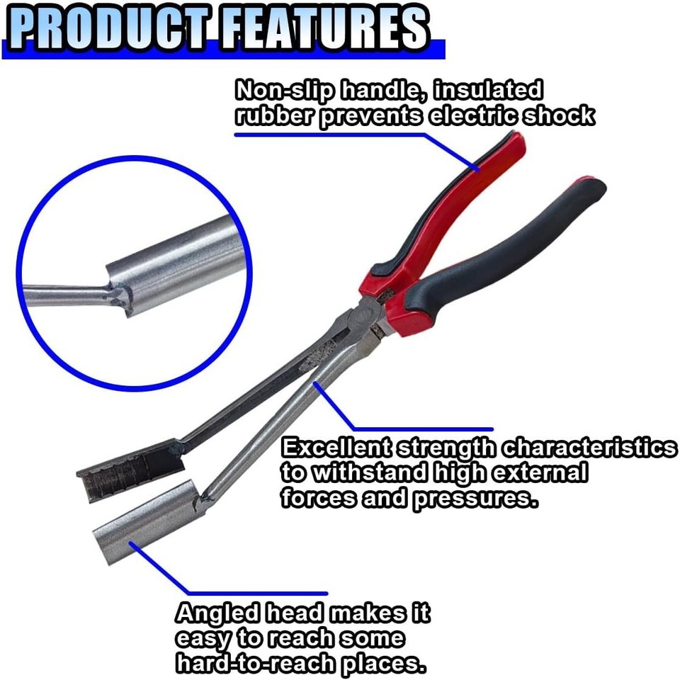 Car Spark Plug Wire Removal Pliers Tool High Voltage Cylinder Cable ...