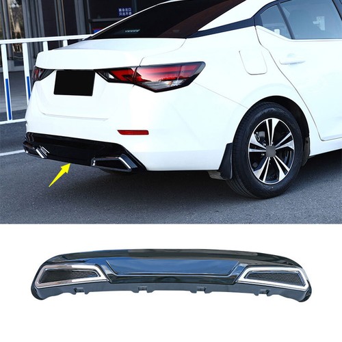 Piano Black Rear Bumper Diffuser Lip Spoiler For Nissan Sentra Sylphy ...