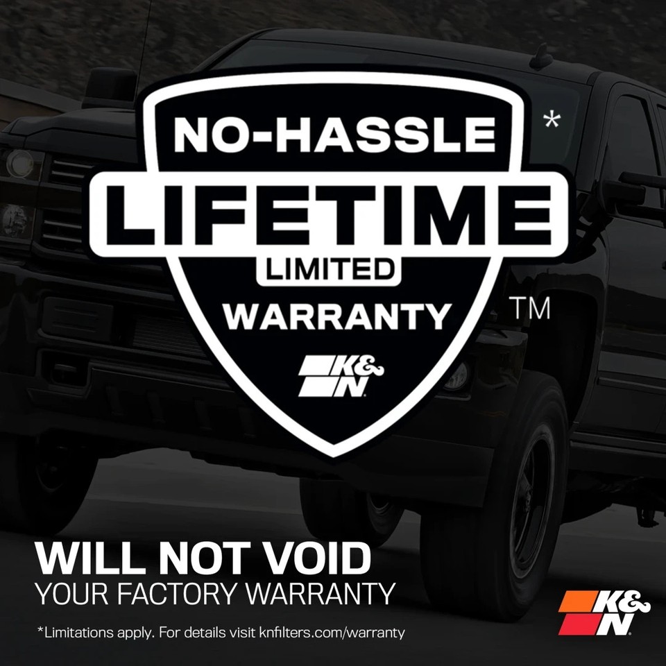 K&N Cold Air Intake Kit w/ Oiled Filter For 2015-2025 Toyota Hilux ...
