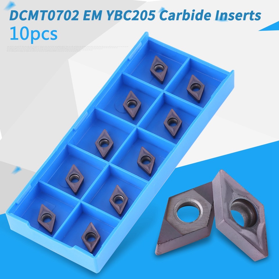 10pcs CNC Carbide Tips Inserts Blade Cutter Lathe Turning Tool With Box ...