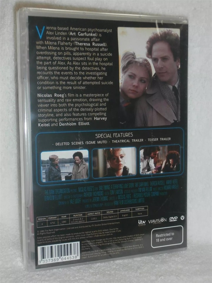 Bad Timing (1980) Art Garfunkel DVD BRAND NEW (USA Compatible) | eBay