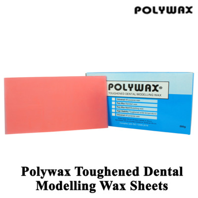 Dental Polywax Toughened Dental Modelling Wax Sheets Pink Casting 165mm ...