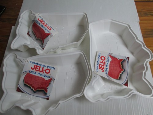 Jello USA Mold Map of America 48 States attached Recipe Booklet 1997 ...