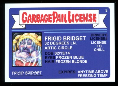 2023 Topps Garbage Pail Kids Krashers Series 4 Driver's License 5 ...