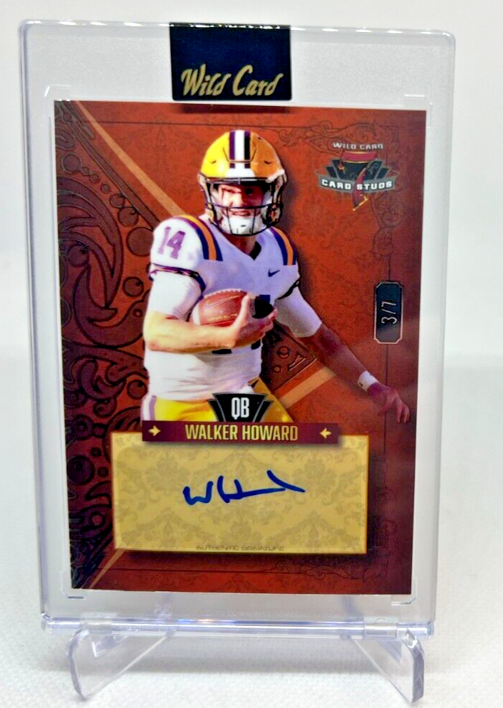 2023 Wild Card 7 Card Studs WALKER HOWARD RC Encased Auto 3/7 UCLA ...