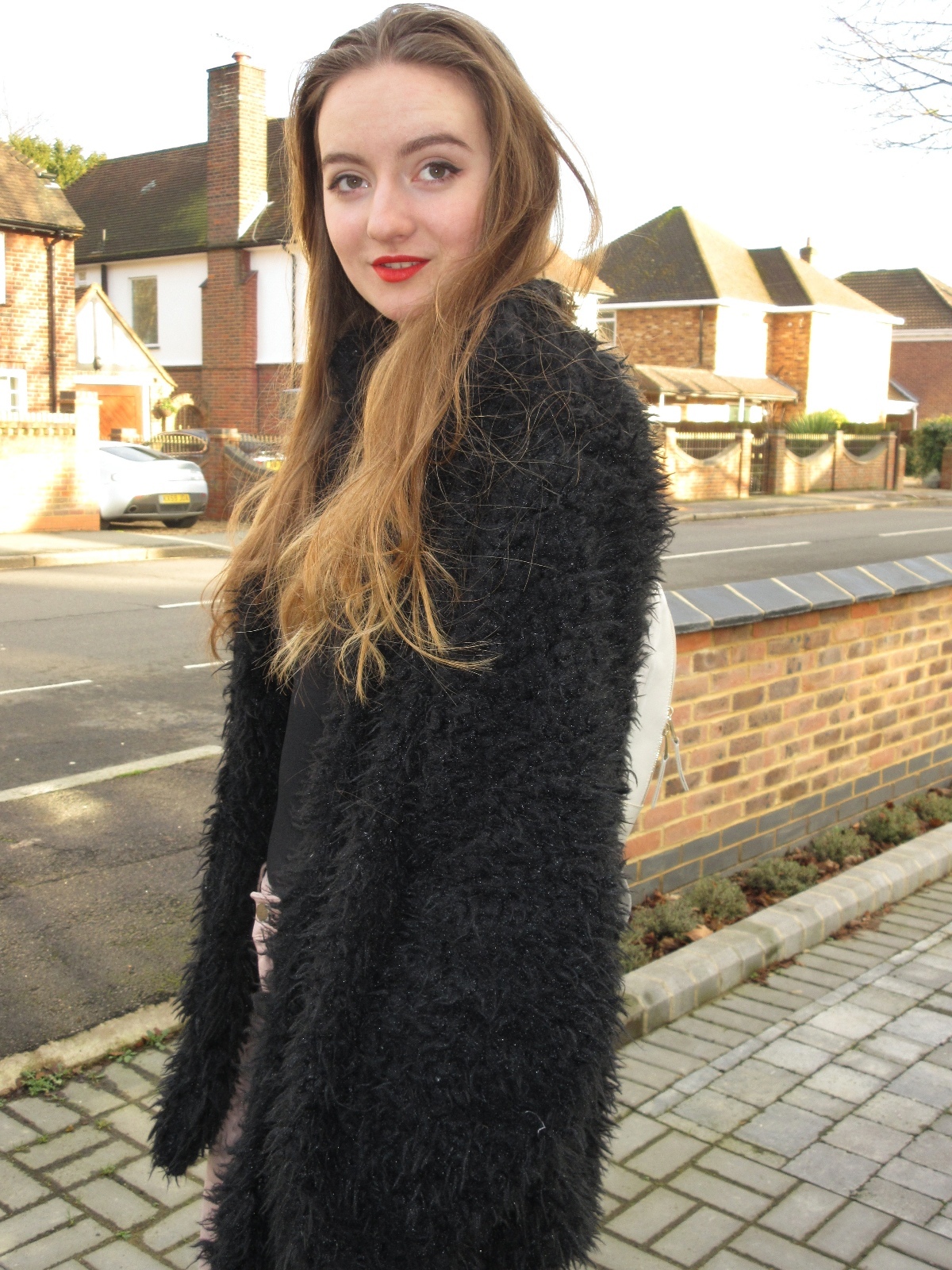 Pistachio Women's Girls Teddy Bear Faux Fur Shaggy Coat Jacket Boho ...