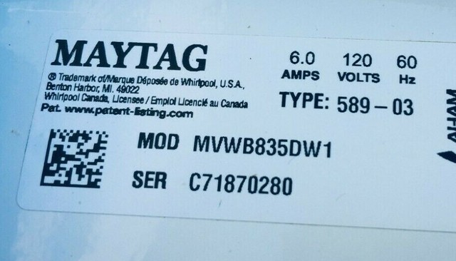 Maytag Mvwb835dw4 Washer Motor Rotor Assembly W10915701 W10006482 for ...