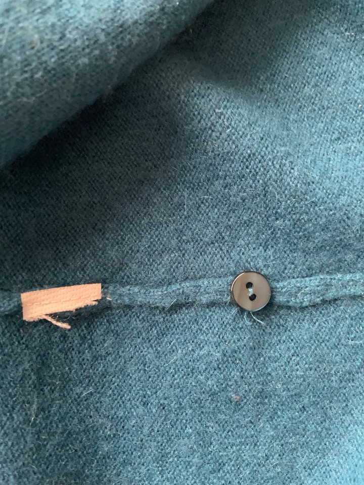 Lord & Taylor Women's Cashmere Cardigan Sweater Sz XL Blue Green Teal ...