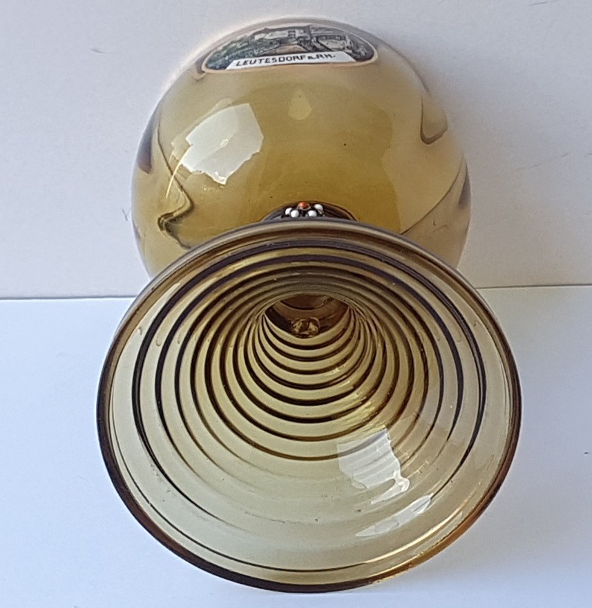 Roman/ Wine Glass Hand-Cut Berry Knobs, LEUTESDORF am RH, around 1900 ...