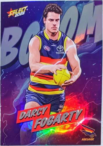 2025 Afl Select Footy Stars Boom Darcy Fogarty S/N #061/360 Adelaide ...
