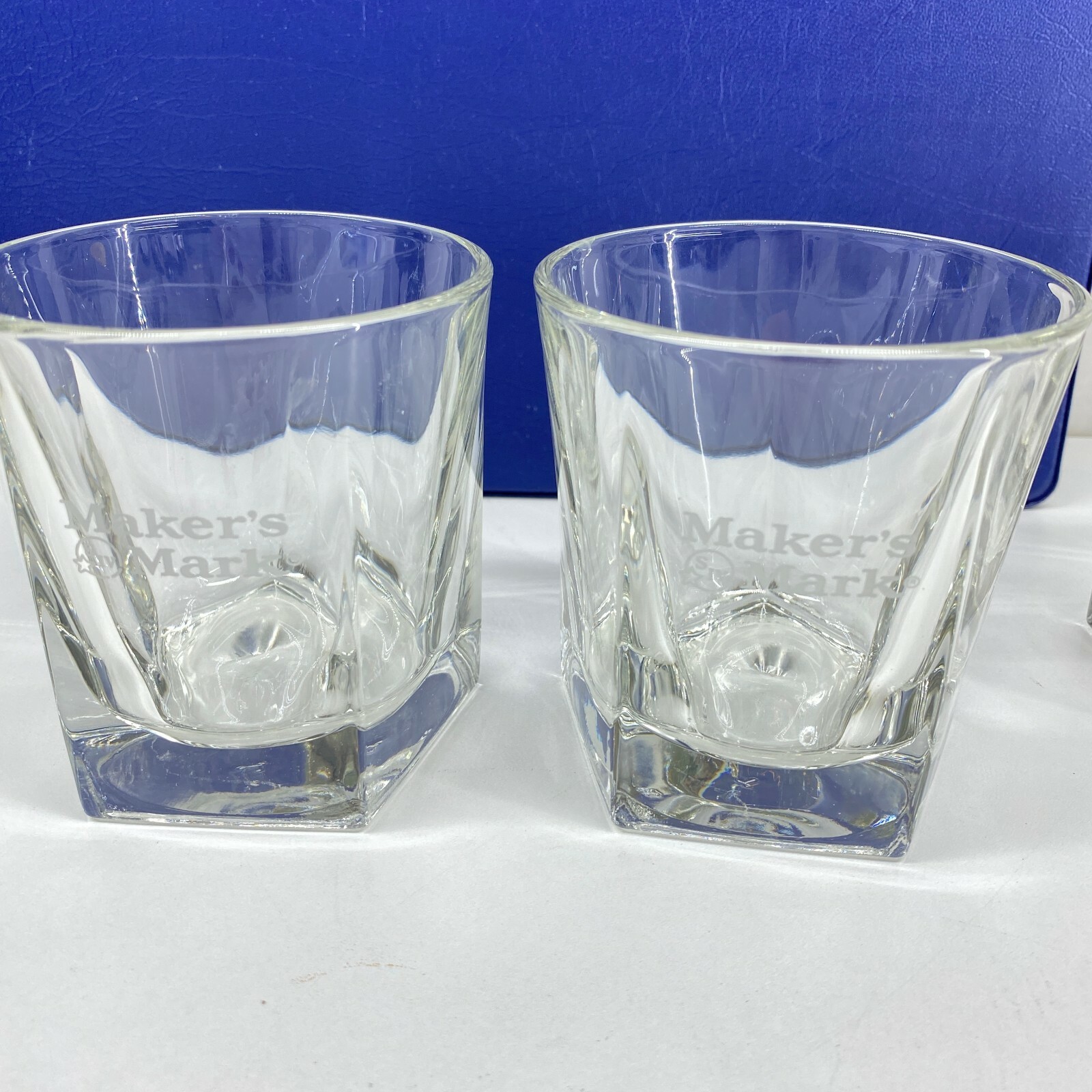 Makers Mark Etched Inverness Rocks Bourbon / Whiskey Glass Lowball 3 1/ ...