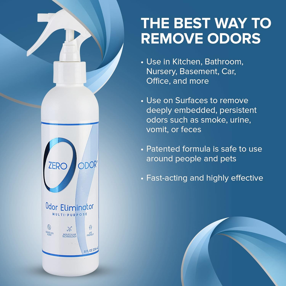 Zero Odor Multi-Purpose Odor Eliminator - Eliminate Air & Surface Odor ...