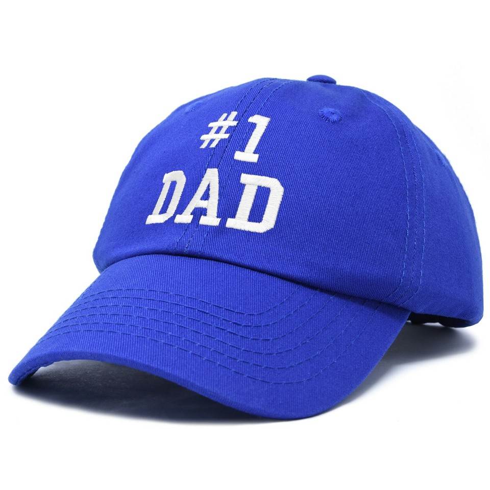 DALIX #1 Dad Hat Number One Fathers Day Gift Embroidered Baseball Cap ...
