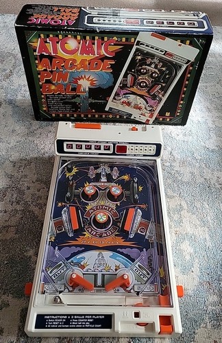 TOMY Atomic Arcade Pinball 1979 Vintage Toy Works Excellent Condition ...