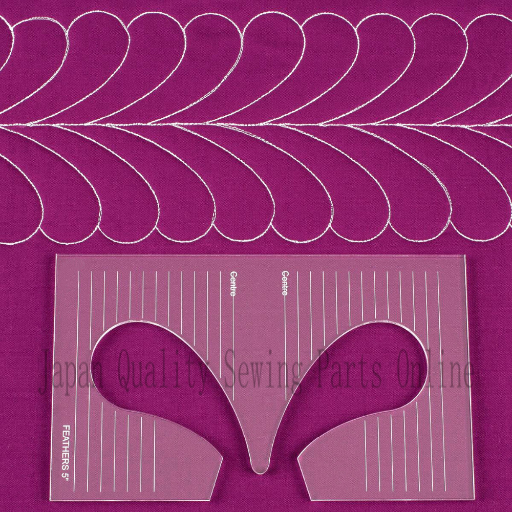 4Pcs/set Feather Template Expansion Pack fit Low Shank and High Shank ...