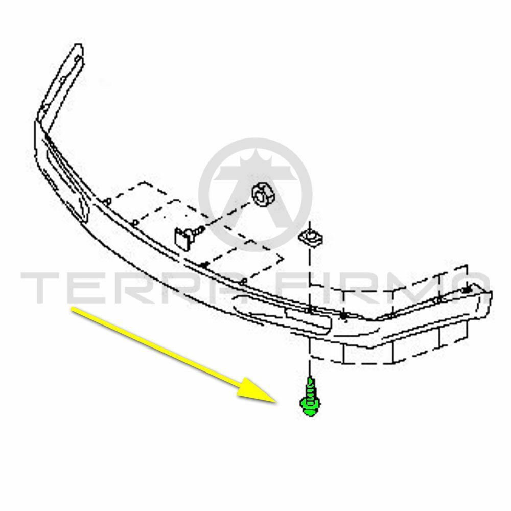 Nissan Skyline R32 GTR GTST GTS4 Front Air Spoiler Mounting Screw 08540 ...