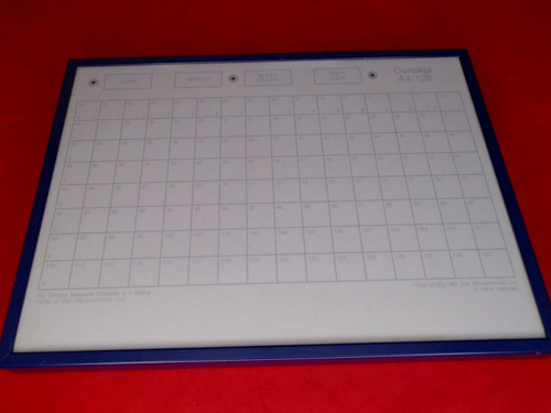 A4 Concept Concept Keyboard Acorn BBC A, B Micro or MASTER (A4 - 128 ...